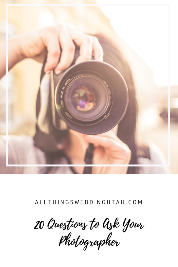 20 Questions to Ask Your Photographer - All Things Wedding Utah