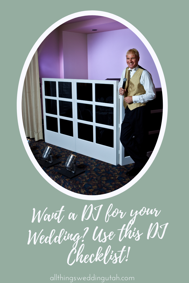 Want a DJ for your Wedding? Use this DJ Checklist! - All Things Wedding ...
